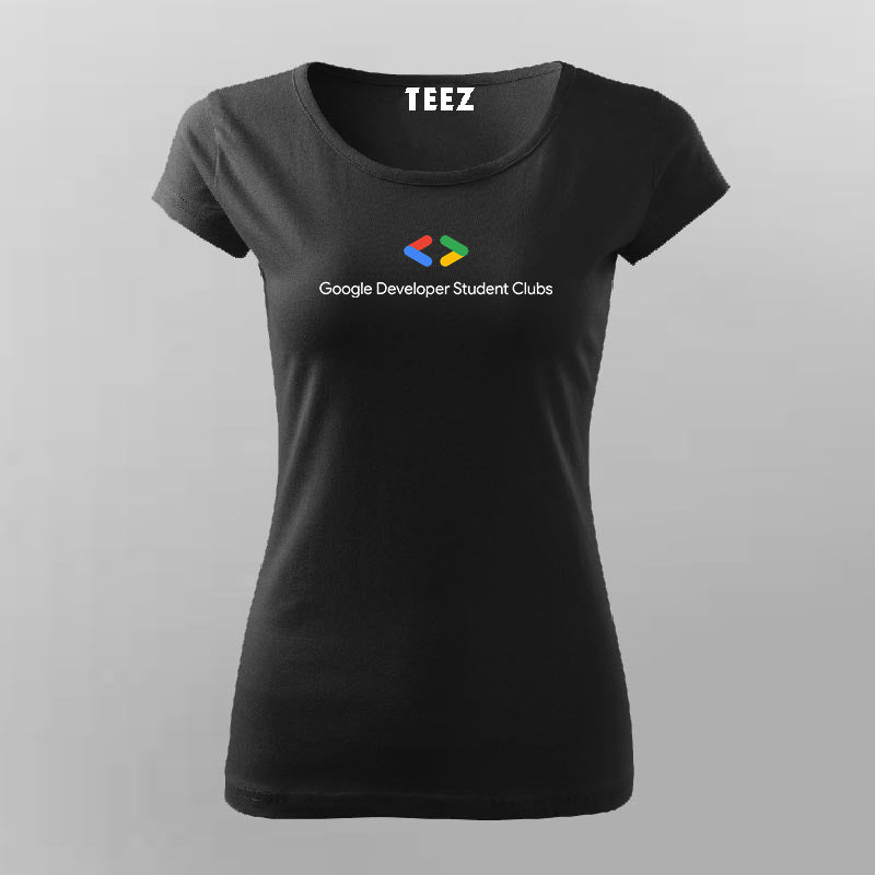GDSC- Google developer student club T-shirt For Women – TEEZ.in