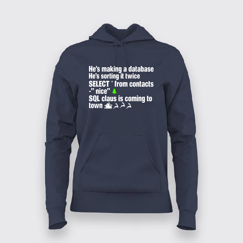 SQL Clause T-Shirt funny database Joke Hoodie For Women. – TEEZ.in SQL Clause T-Shirt funny database Joke Hoodie For Women. – TEEZ.in