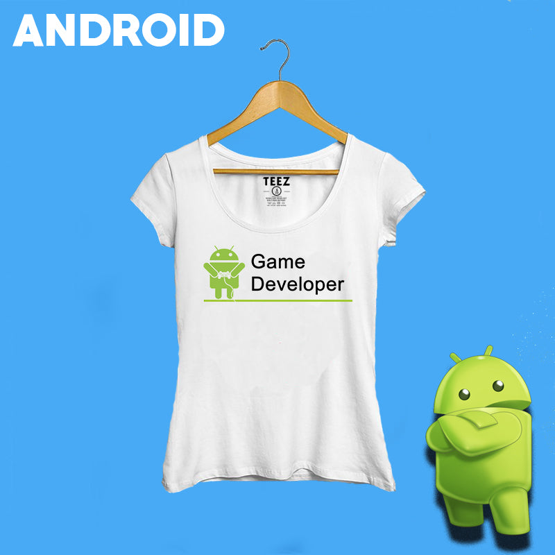 Android Coding Profession T-shirts For Women - TEEZ.in