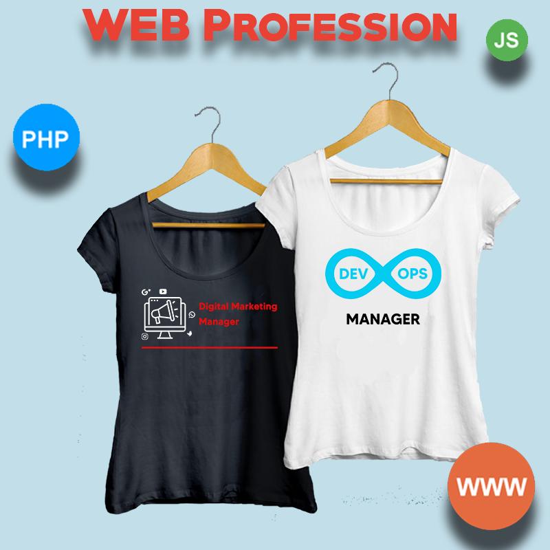 Web Developer Profession T-shirts For Women - TEEZ.in