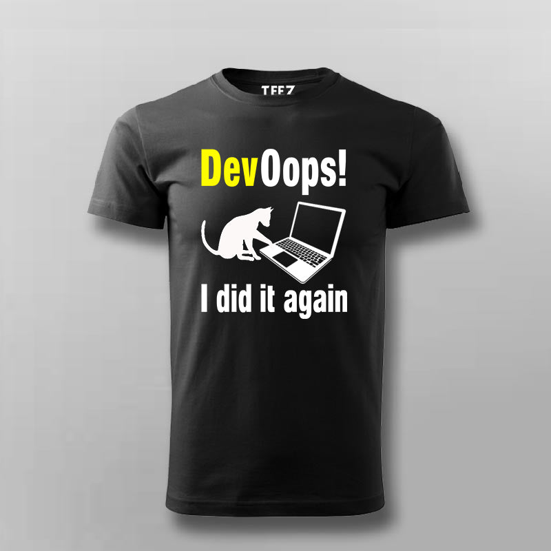 DevOops I Did Again Funny Programming T-shirt For Men - TEEZ.in