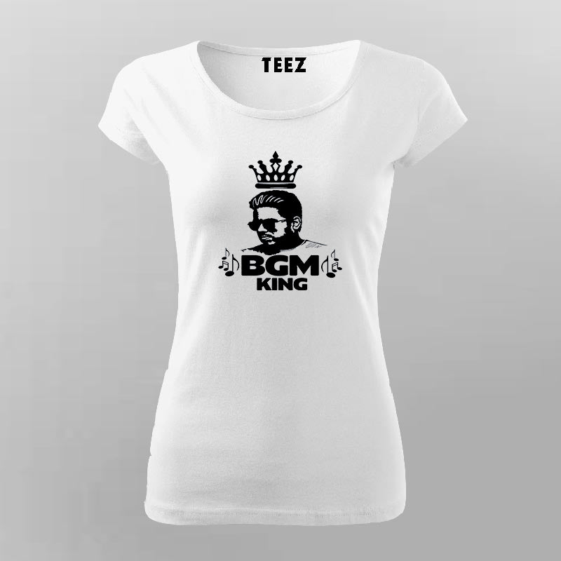 BGM King Yuvan - Celebrate Music Women's Tee - TEEZ.in