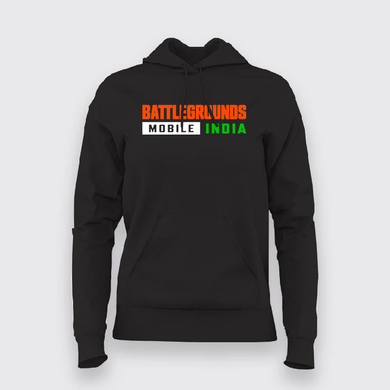 Battlegrounds Mobile India Bgmi Hoodies For Women` – TEEZ.in
