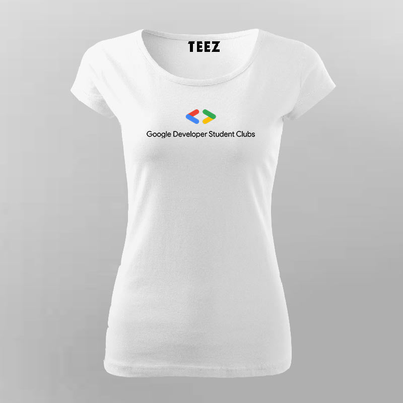 GDSC- Google developer student club T-shirt For Women – TEEZ.in