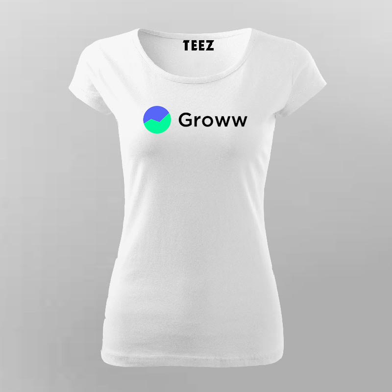 Groww Financial Service T-shirt for Women – TEEZ.in