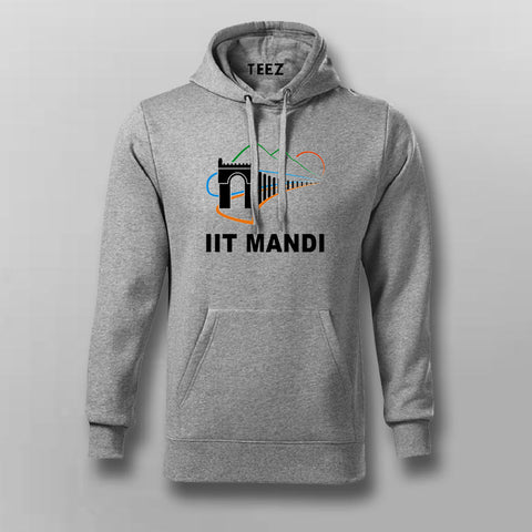 IIT Mandi Classic Logo Hoodie for Men - TEEZ.in