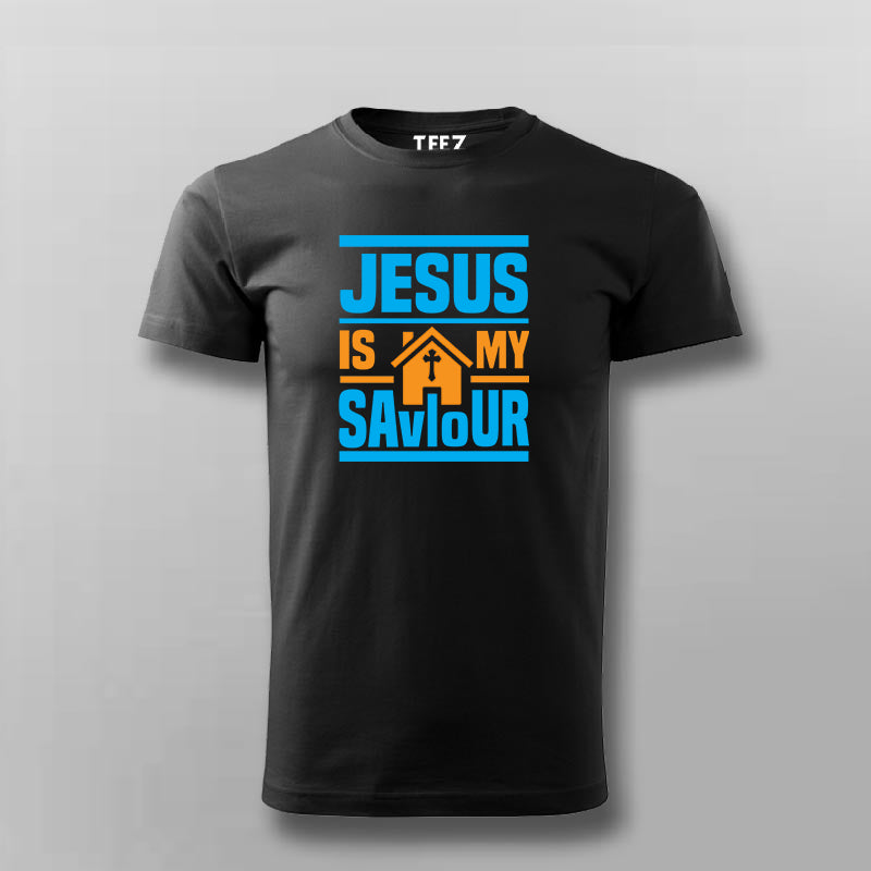Jesus Is My Saviour Tee - Faithful and Stylish Wear by Teez - TEEZ.in