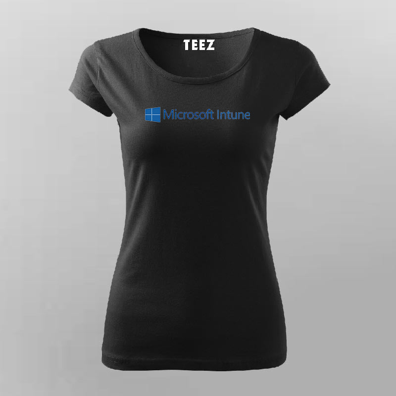 Microsoft Device Intune T-Shirt For Women – TEEZ.in