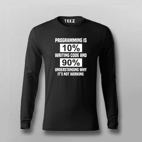 Vintage Coding For Programmer T-shirt For Men - TEEZ.in