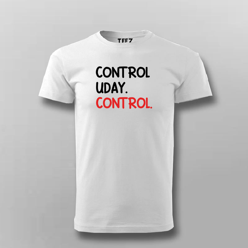 CONTROL UDAY CONTROL Funny Hindi T-shirt For Men – TEEZ.in
