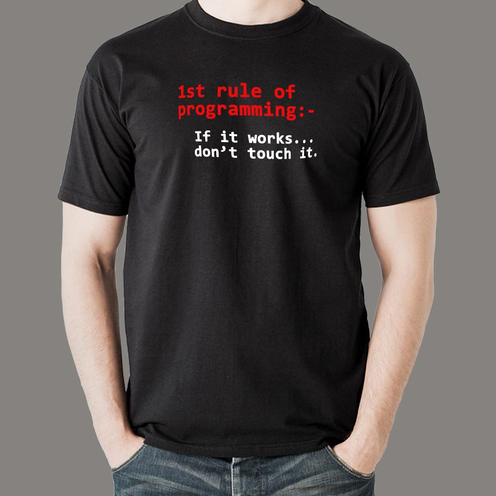 First Rule Of Programming T-Shirt For Men – TEEZ.in