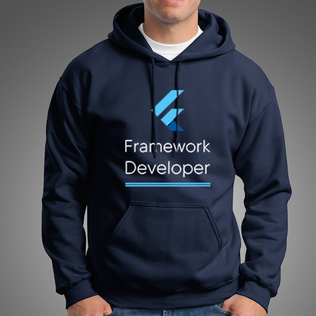 Flutter Framework Developer Men’s Profession Hoodies – TEEZ.in