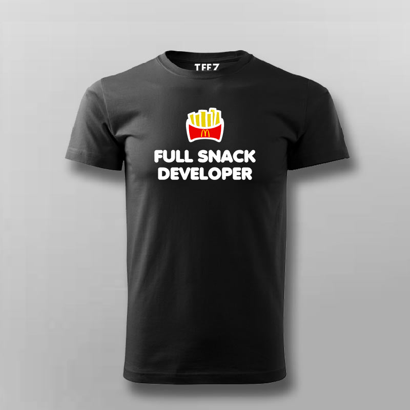 Full Snack Developer T-Shirt - Hungry for Code - TEEZ.in
