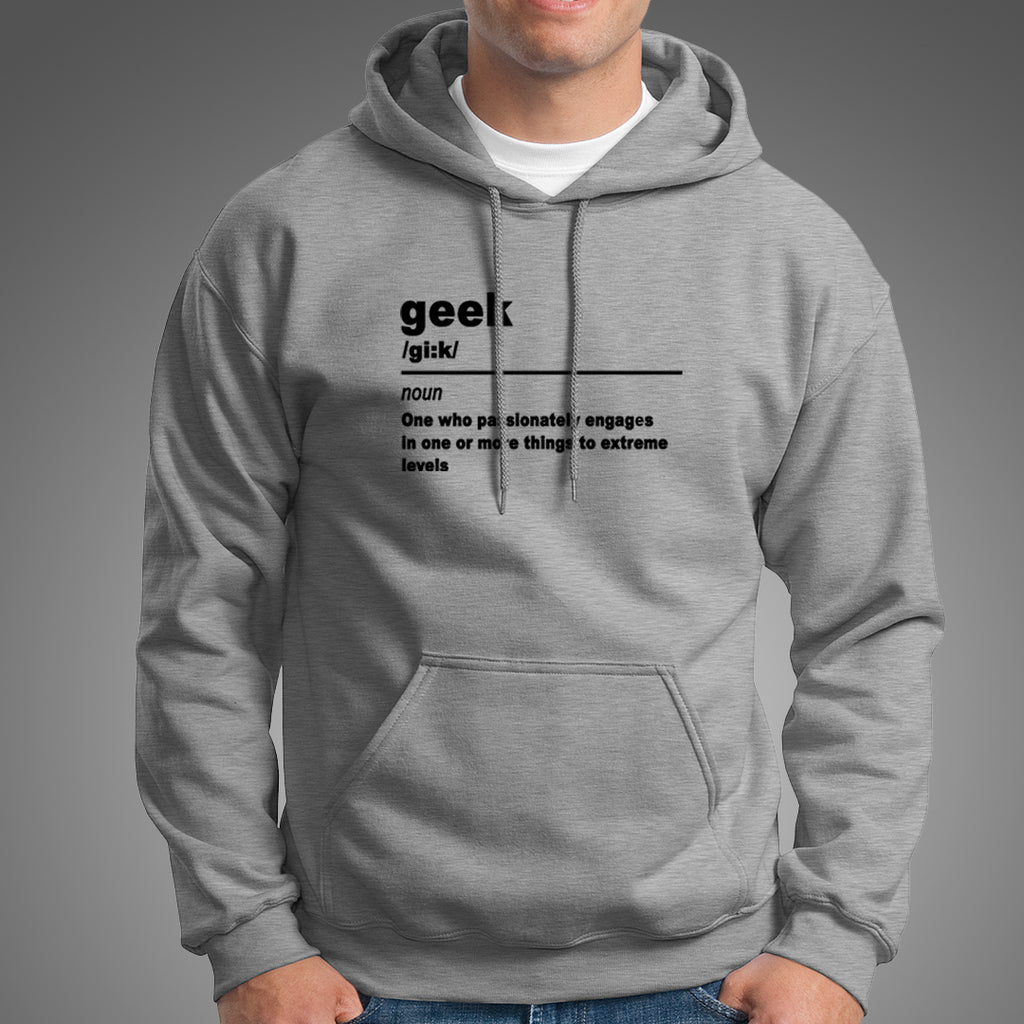 Geek Definition Hoodies For Men – TEEZ.in