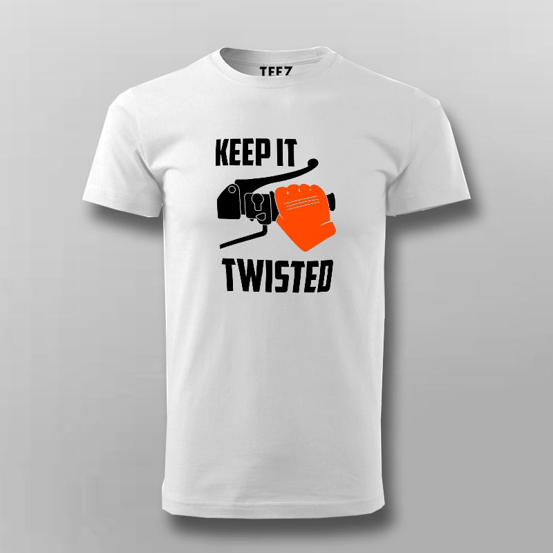 Keep It Twisted Men's Biker T-Shirt - TEEZ.in