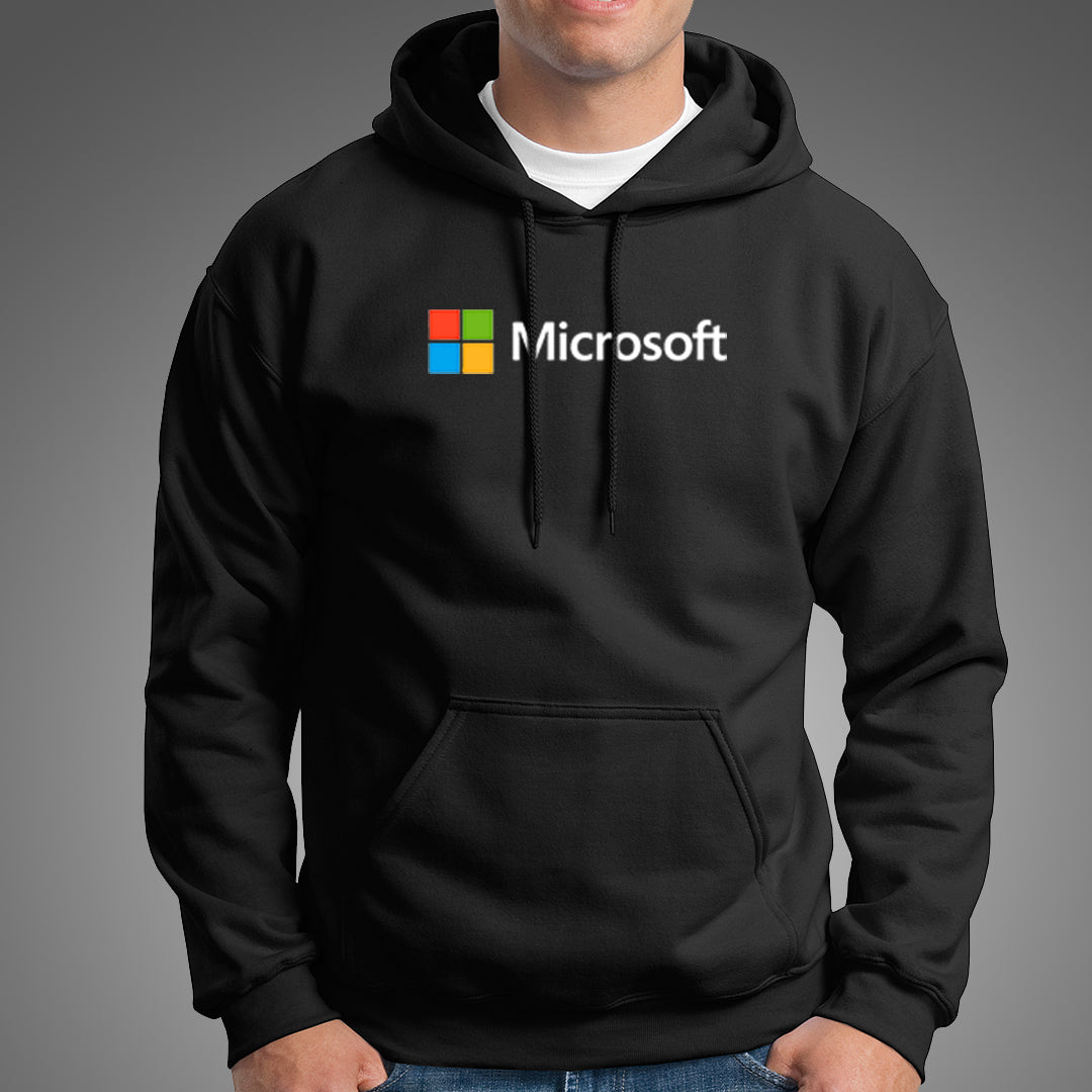 Microsoft Logo Hoodies & Zipper Hoodies for Men by Teez - TEEZ.in