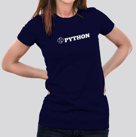 Python - Programmer Logo Women's T-shirt India - TEEZ.in